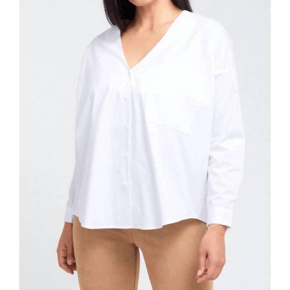 Peace of Cloth | Tops | New Peace Of Cloth Paris Relaxed Shirt In White ...